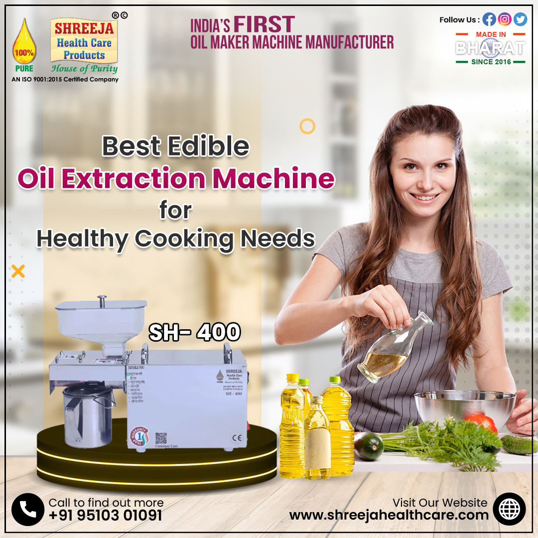 Best Edible Oil Extraction Machine for Healthy Cooking Needs